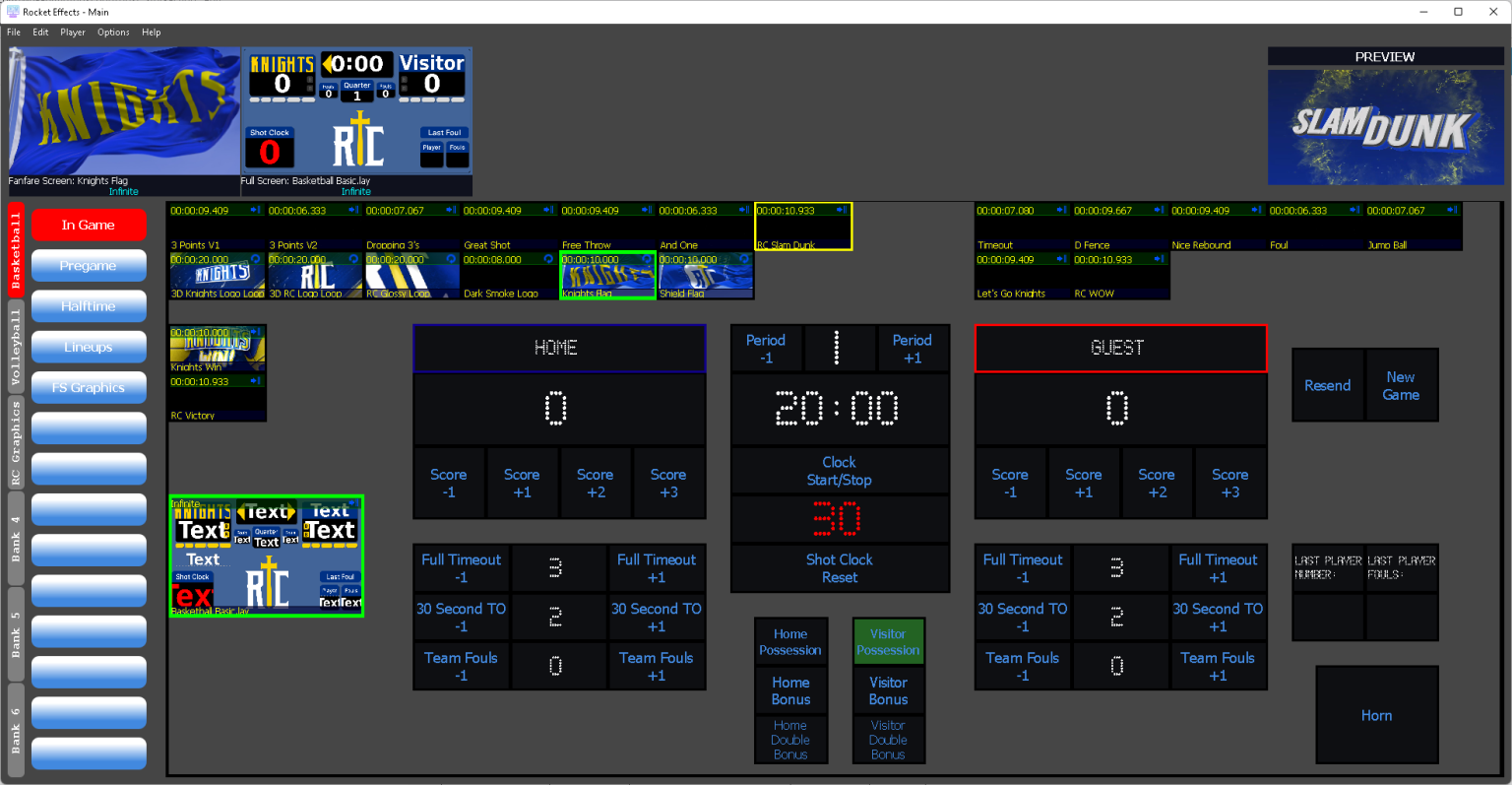 Interface - Multi-Sport Pro Scoreboard Software